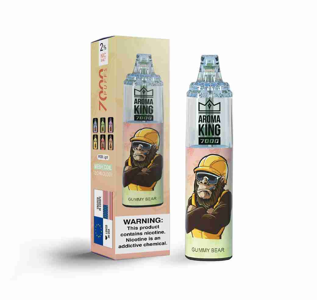 Gummy Bear 7000 Capacity Aroma King Mesh Coil Disposable Vape Pod – GWAM.pk