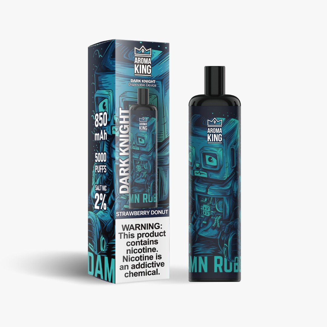 Strawberry Donut Dark Knight Aroma King Disposable Vape Pod 5000 PUFFS ...
